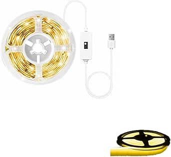 HEIBTENY USB 5V LED Strip, with Motion Sensor, Sensor on Light, Three ...