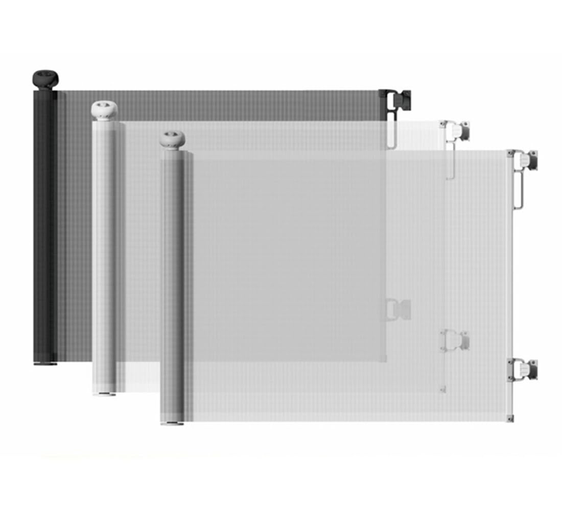 S&D, Retractable Baby Gates 135 cm / 53 Inches wide Stair Safety Gate ...