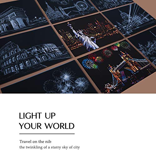 Snapklik.com : Scratch Rainbow Painting Art Postcards,Scratch & Sketch ...