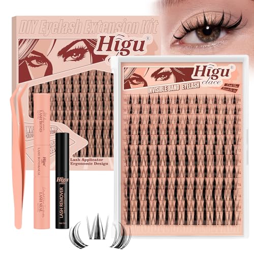 Higu clace Fairy-Lash-Clusters,144PCS Manga Lash-Clusters-Kit DIY ...