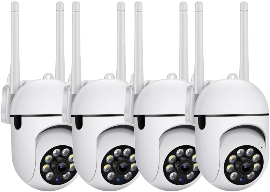 Amazon.com : EVERSECU 1080P Outdoor Wired WiFi PTZ Security Camera, 2 ...