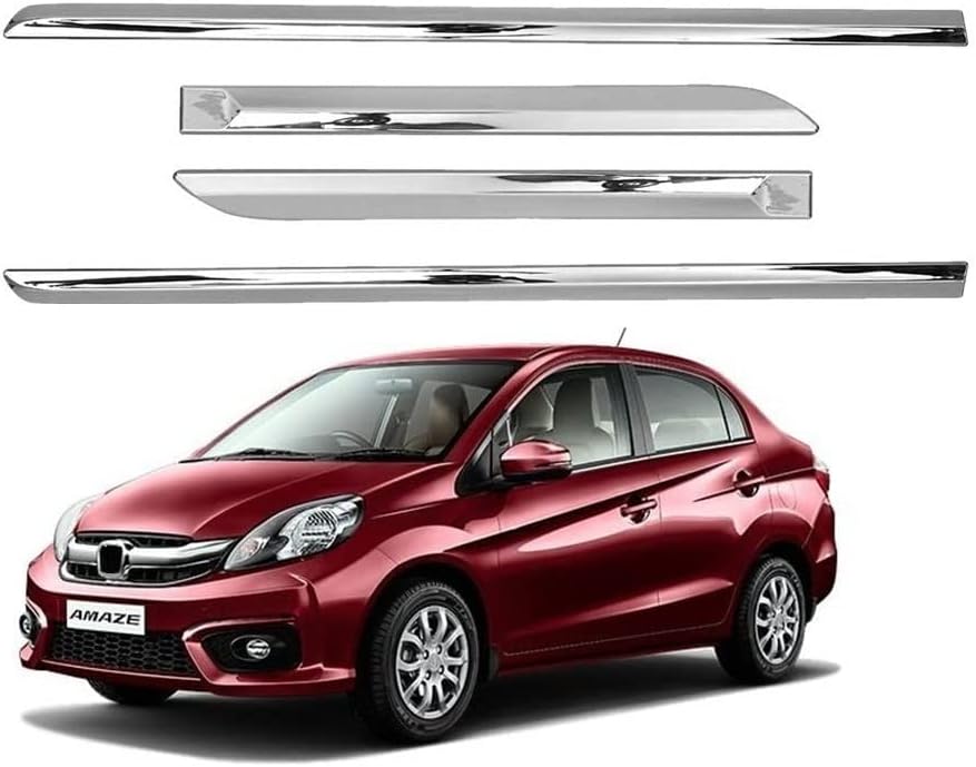 Car Door Side Beading Chrome for Honda Amaze Type - 2 (2016-2017 ...