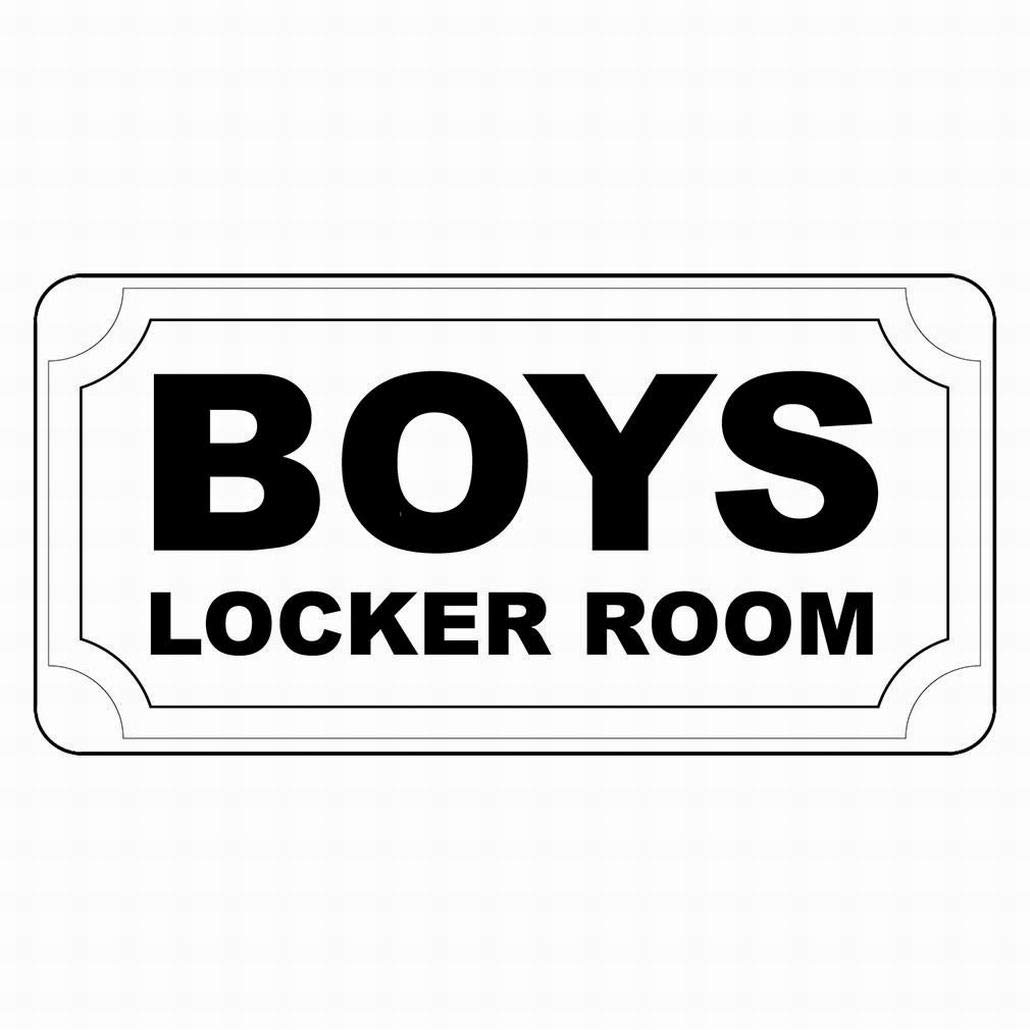 Boys Locker Room Sign