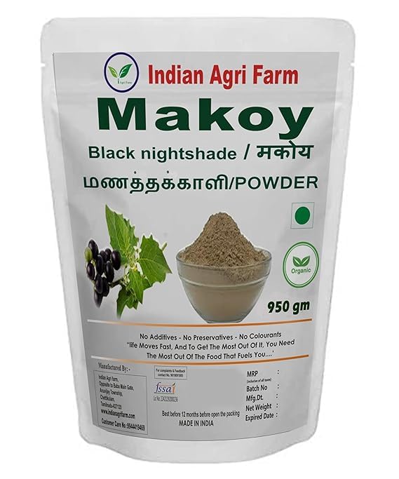 Iagrifarm Organic Makoy Powder - 950 gram/Black Night Shade ...
