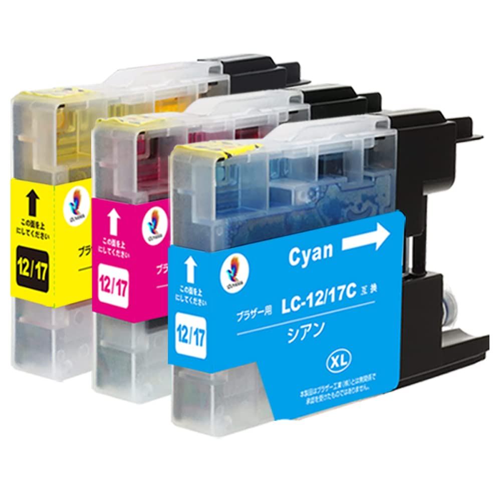 Amazon.co.jp: Brother ブラザー用 LC12 / LC17 互換インク LC12-4PK / LC17-4PK【C/M/Y ...