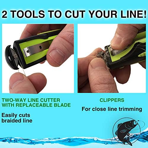LINE BUDDY Fishing Tool Line Clippers Nipper Braided Line Cutter Knot ...