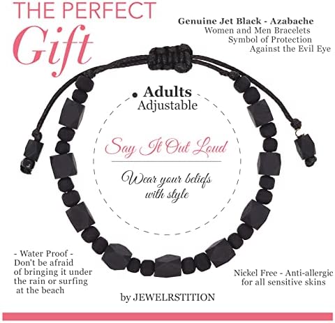 Amazon.com: JEWELRSTITION Azabache Evil Eye Bracelets for Men, Unisex ...