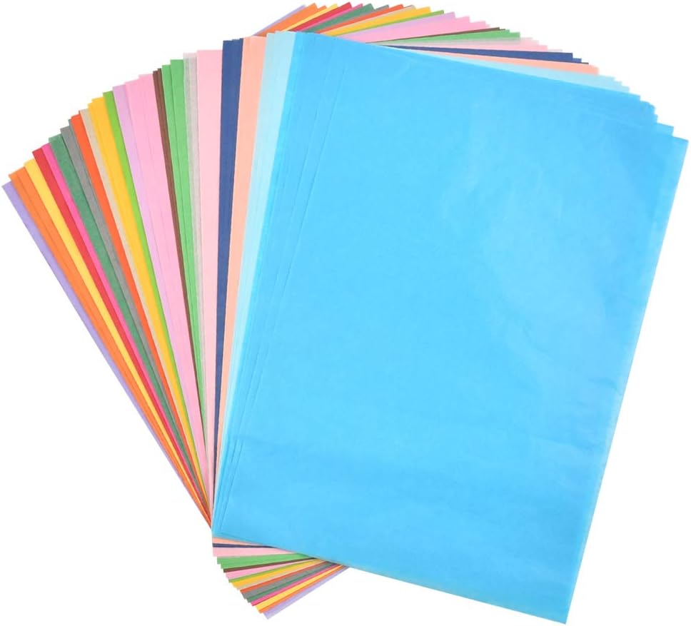 A4 Color Tissue Paper Sheets 200 Sheets Assorted Tissue Paper Gift ...