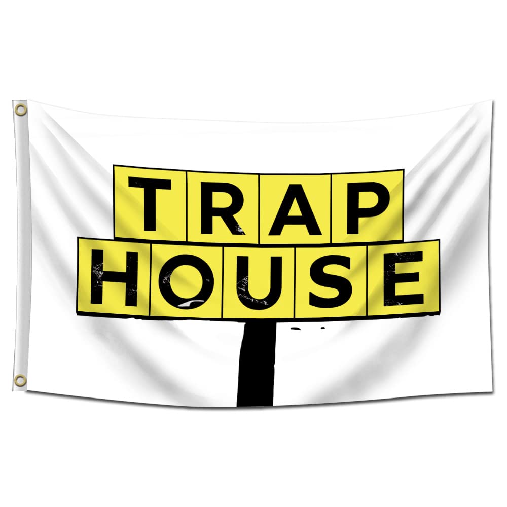 Trap House Flag 3X5Feet Wall Banner for College Dorm Room Man Cave for ...