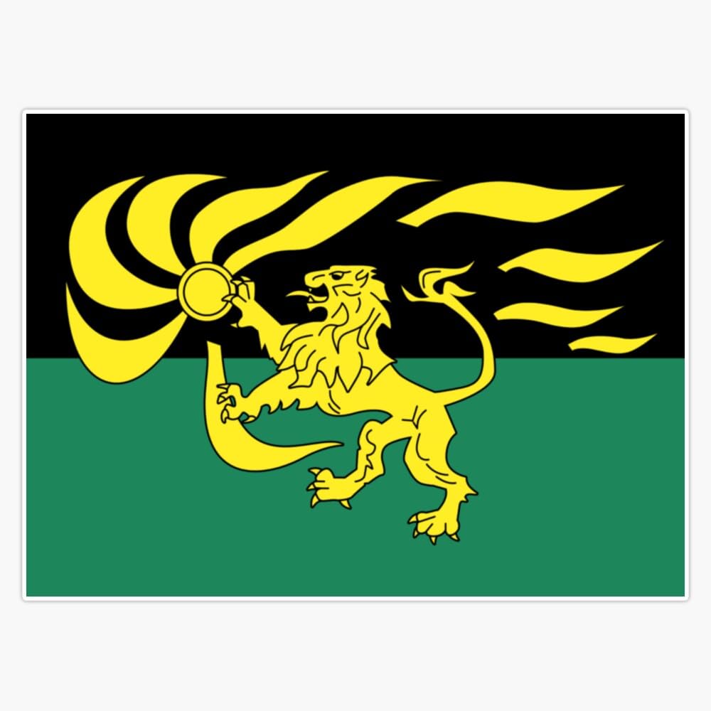 Amazon.com: The Flag of Zamunda Sticker Bumper Sticker Vinyl Decal 5 ...