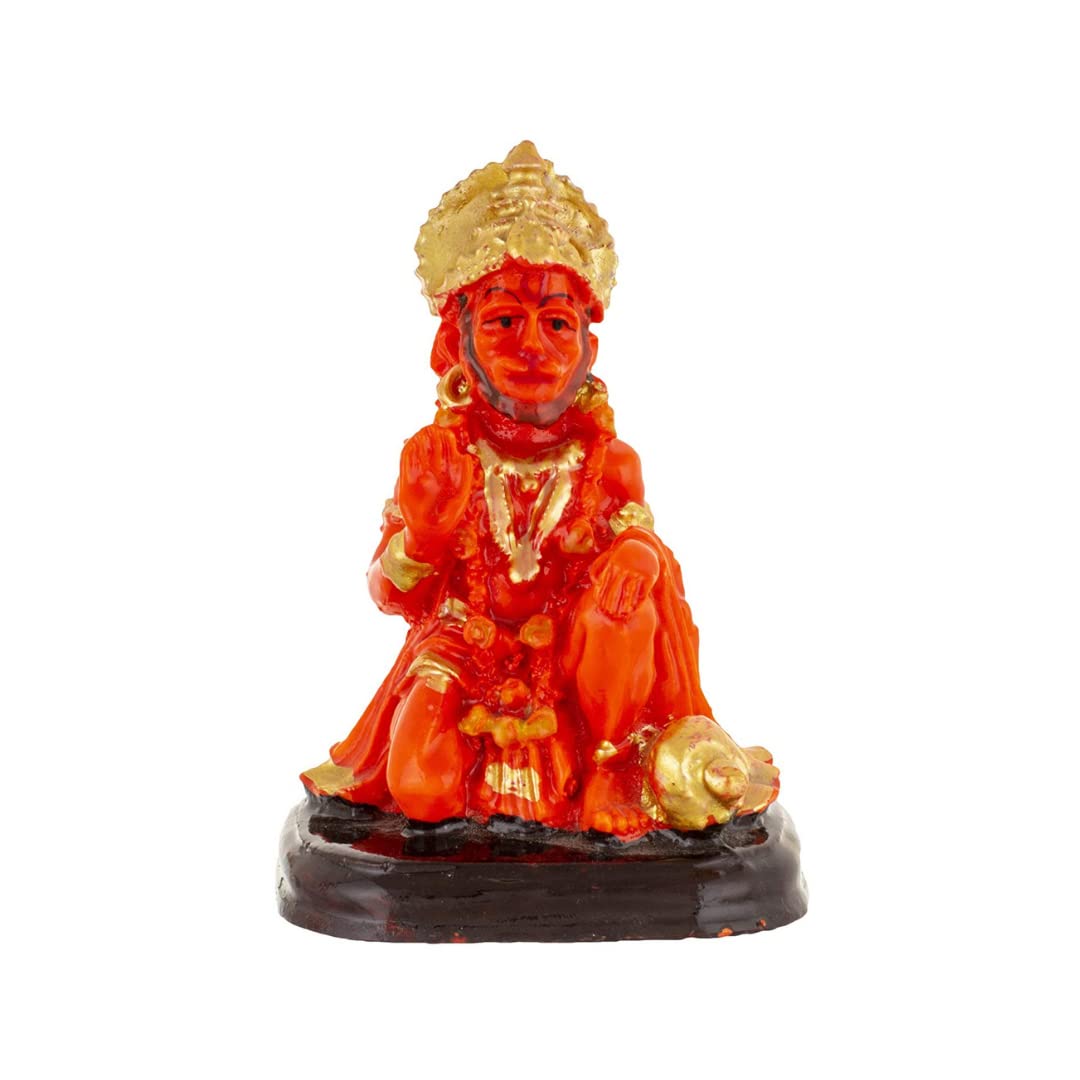 Buy Beautifully Handcrafted Orange Hanuman ji ki murti for Home Temple ...