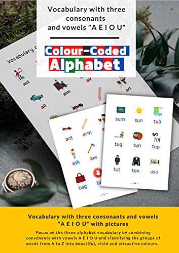 Vocabulary with three consonants and vowels "A E I O U" Colour-Coded ...