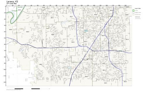 Zip Code Wall Map Of Lenexa Ks Zip Code Map | Desertcart Sri Lanka