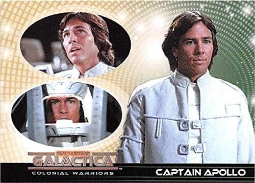 Captain Apollo White Uniform trading card Battlestar Galactica Colonial ...