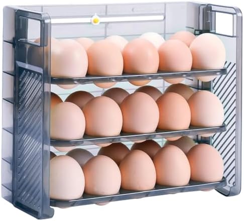 Buy Primeway® Plastic 30 Eggs Holder Organiser Tray with Date Timer ...