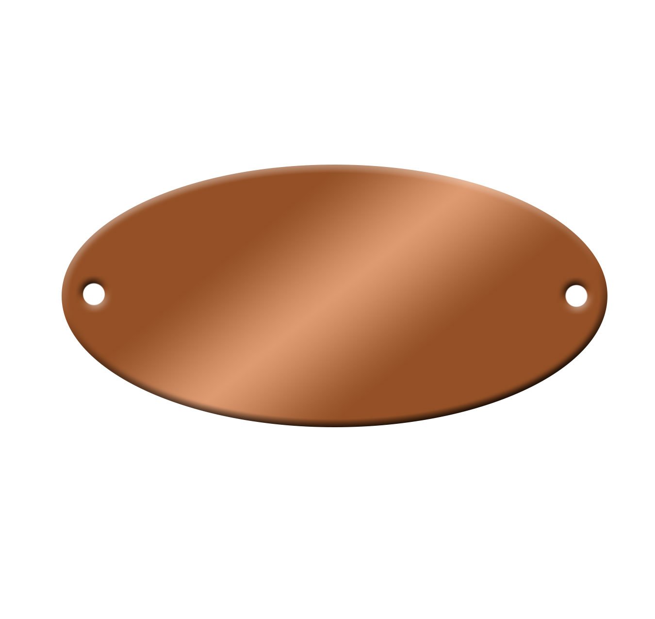 Amazon.com: Stamping Blanks, Oval Copper Tags, 2-9/16" w x 1-3/8" h ...