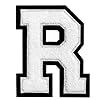 Amazon.com: Letter R - Chenille Stitch Varsity Iron-On Patch by pc, 4-1 ...
