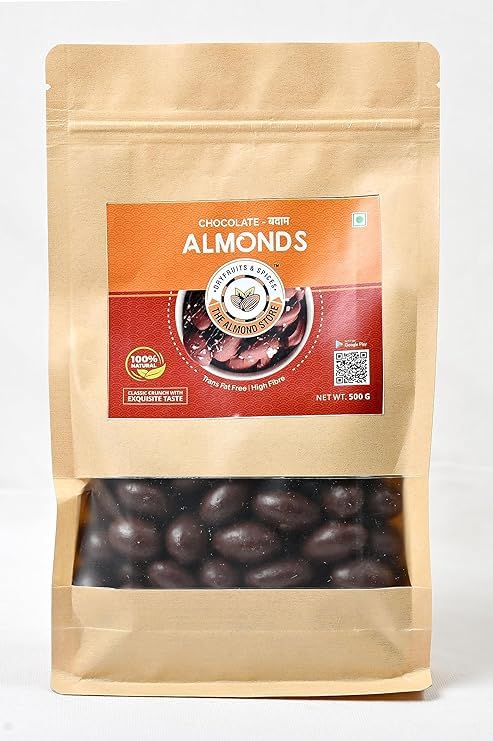 THE ALMOND STORE Chocolates Coated Roasted No Added Sugar Flavored Dry ...