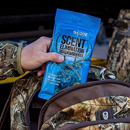 D/CODE by Code Blue Scent Elimination Dryer Sheets – Best Hunting Scents