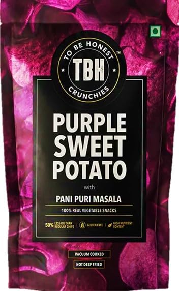 TBH To Be Honest Purple Sweet Potato Chips With Pani Puri Masala 110g ...