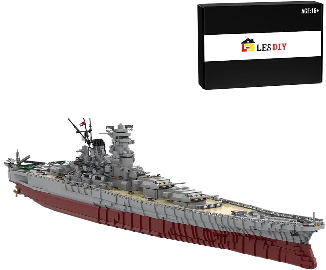 Amazon.com: Military Battleship Destroyer Model Building Set, 1/200 MOC ...