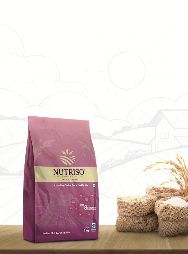 Nutriso Fortified HMT Rice | Fortified HMT Rice | Long Grain | Healthy ...