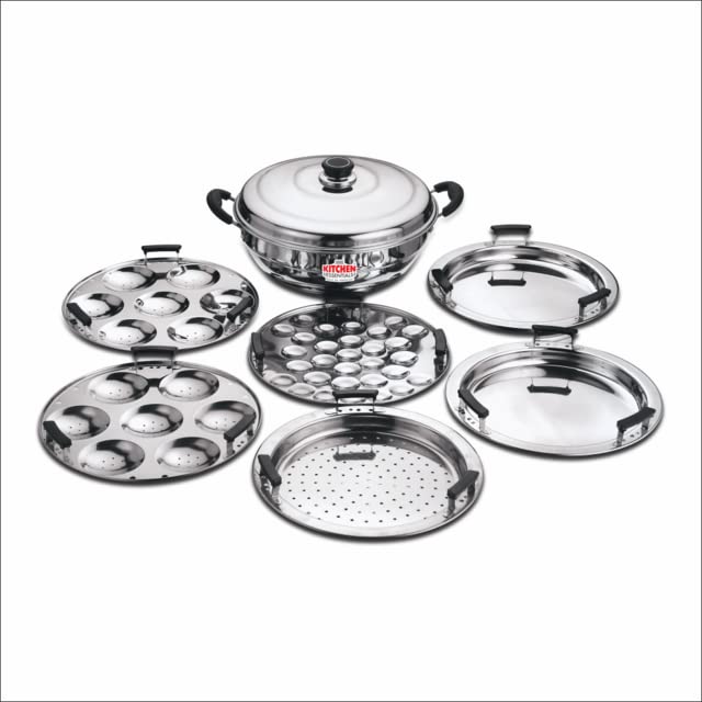 Buy Kitchen Essentials-Stainless Steel Induction Bottom Multi Kadai ...