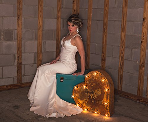 Amazon.com: Rustic Lighted Heart Marquee Sign : Home & Kitchen