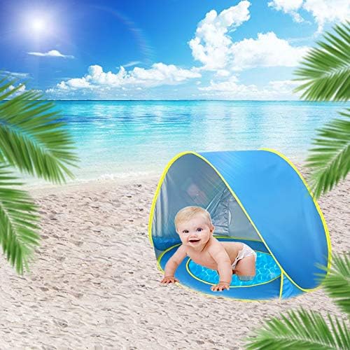 Quick install Pop Up Baby Beach Tent, Portable Kiddies Shade Pool Tent ...