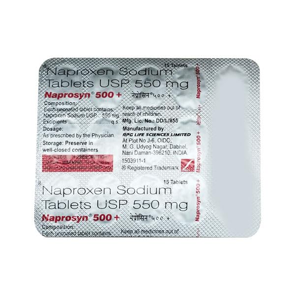 NAPROSYN 500 PLUS - Strip of 15 Tablets : Amazon.in: Health & Personal Care