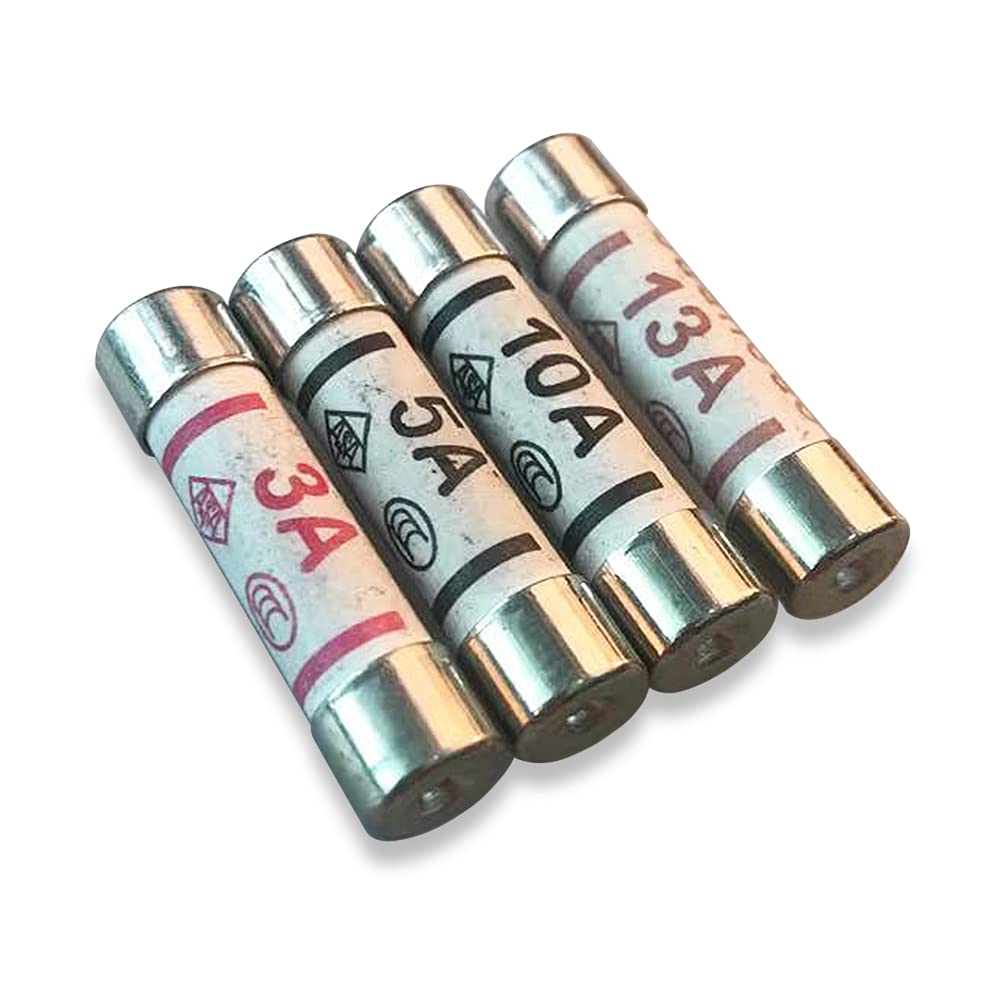 20 x Mixed Electrical Ceramic Household Domestic Mains Plug Top Fuses ...