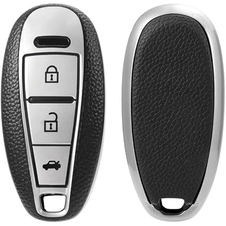 Keyzone Leather TPU Key Cover Compatible for Ciaz, Baleno, S-Cross ...