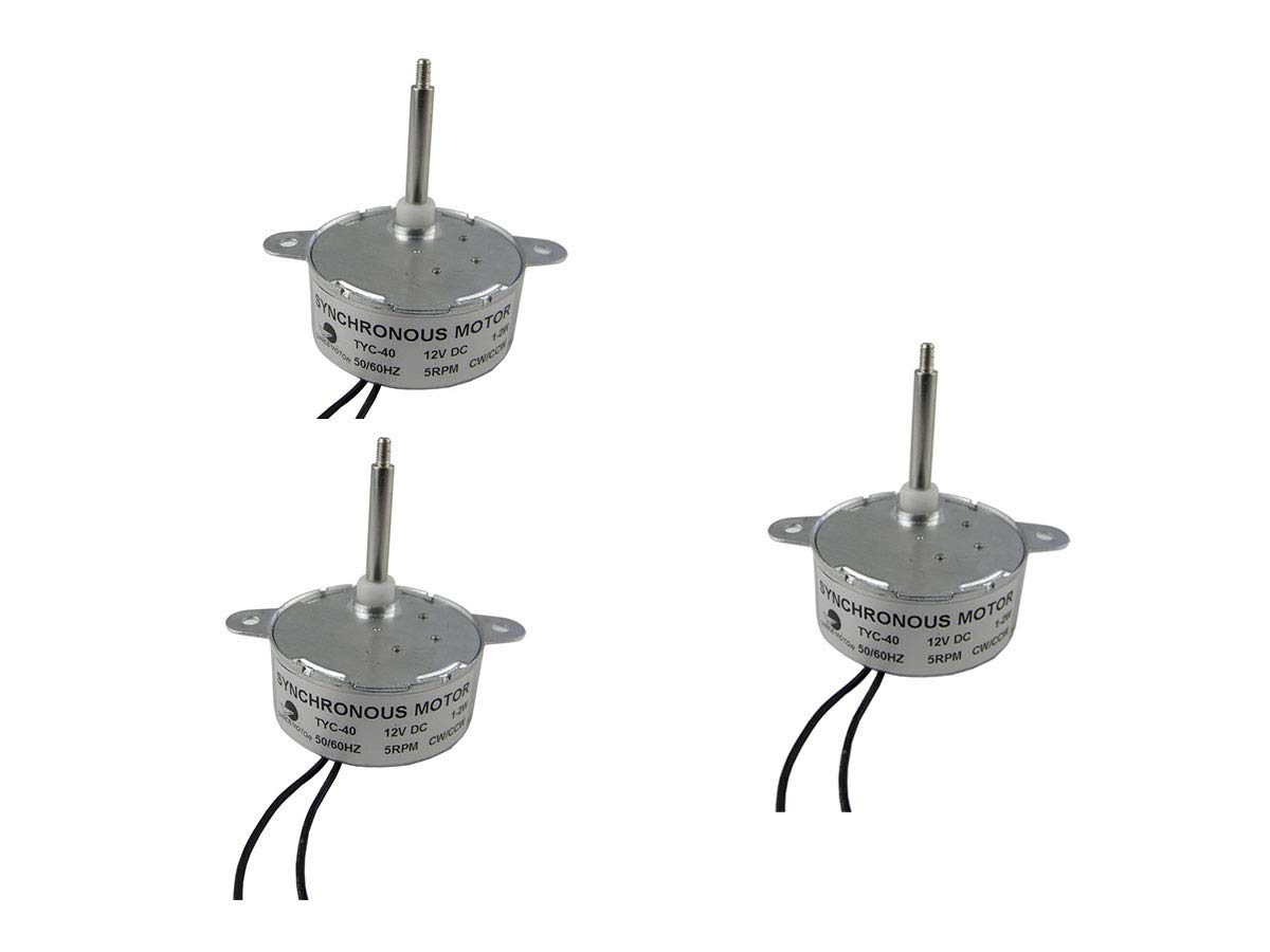 CHANCS TYC40 Small Synchronous Motor 12V 5RPM DC Shaft 35mm Electric ...