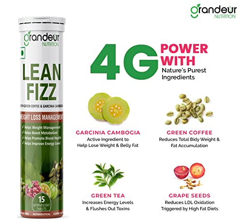 Grandeur Lean Fizz Effervescent tablets For Men & Women Infused With ...