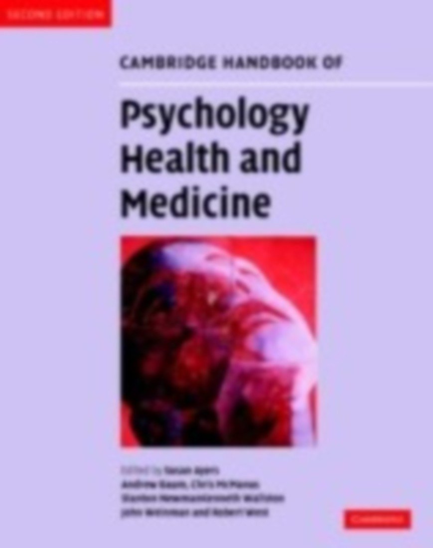 Cambridge Handbook of Psychology, Health and Medicine: 9780521605106 ...