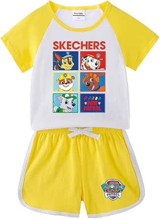 Amazon.co.jp: AERKO パウパトロール キッズ パジャマ 子供服 夏服 Paw Patrol 半袖 Tシャツ ショートパンツ ...
