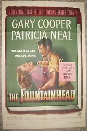 THE FOUNTAINHEAD - ORIGINAL ONE-SHEET MOVIE POSTER - GARY COOPER AYN ...