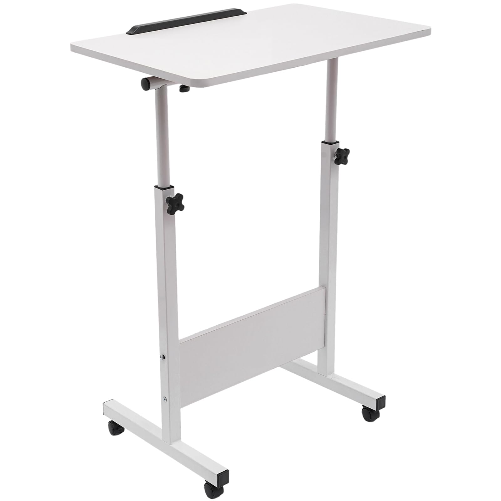 Amazon.com: iSamLam Small Standing Desk with Wheels, Adjustable Height ...
