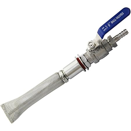 Amazon.com: Weldless Boil Kettle Ball Valve Bazooka Kit 12" Kettle ...