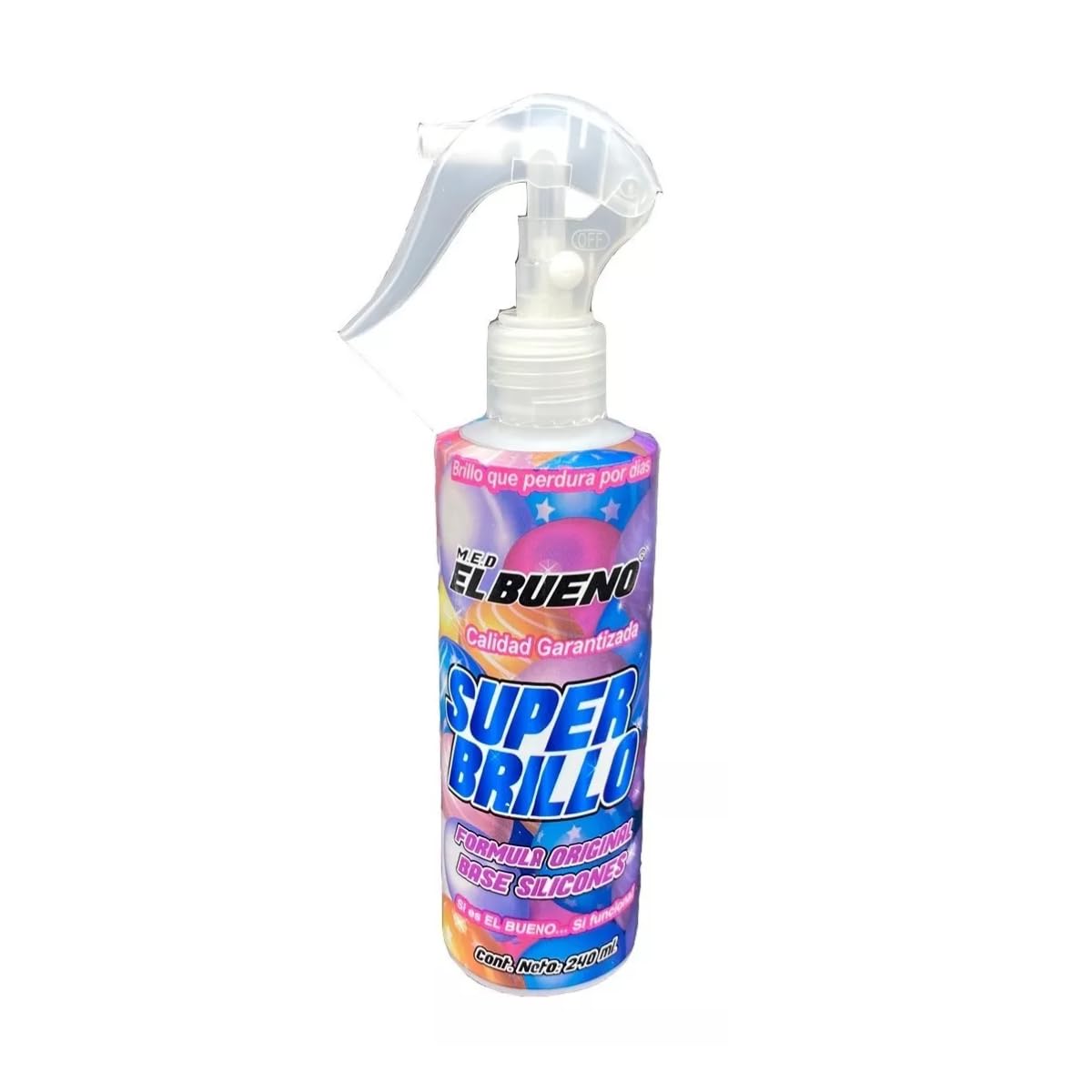 El Bueno Spray Abrillantador para Globos 240ml - Brillo Duradero y Gran ...