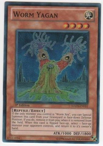 Amazon.com: Yu-Gi-Oh! - Worm Yagan (HA03-EN055) - Hidden Arsenal 3-1st ...