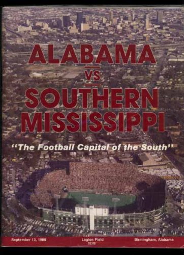 Football Game Program (1986) University of Alabama vs Southern ...