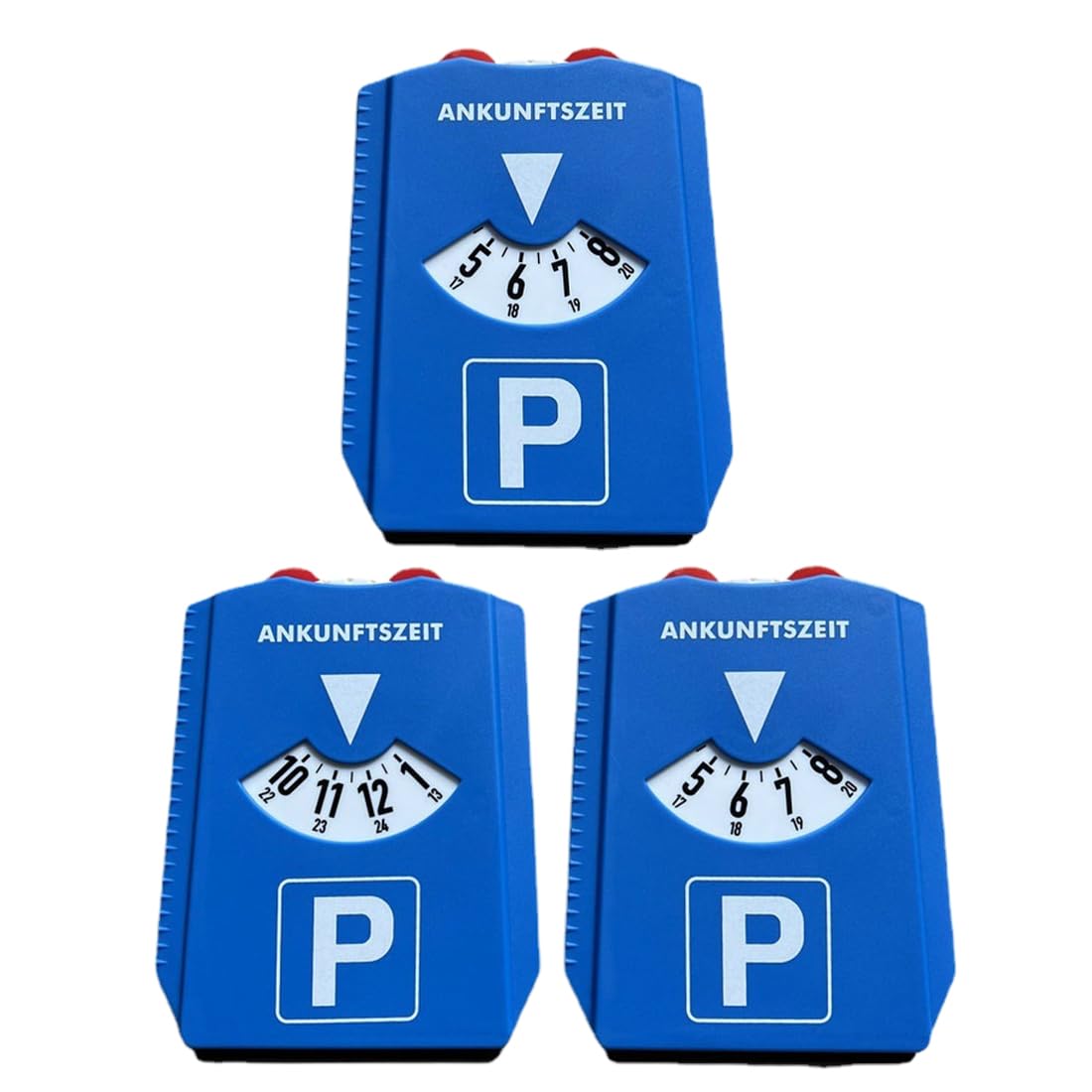 Parking Disc, 3 Pieces Parking Timer, Robust Plastic Parking Disc timer ...