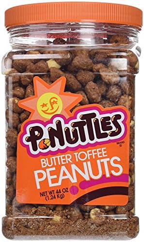 Amazon.com : P.Nuttles, Butter Toffee Covered Peanuts, 44oz Jar (Pack ...