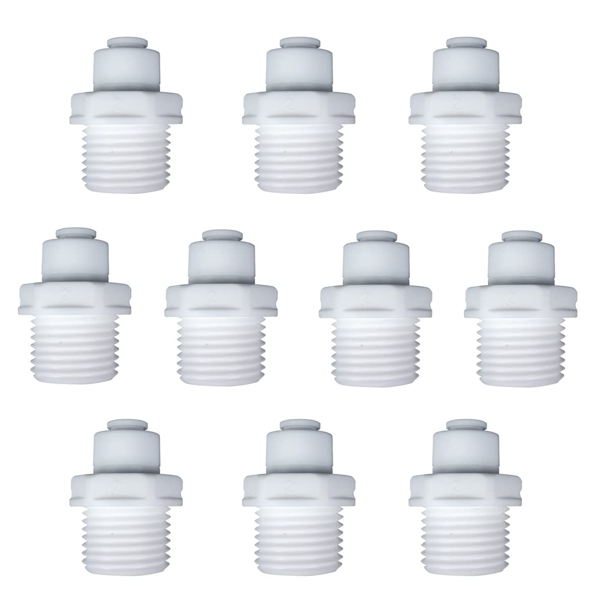 Buy XINWOO Hex 1/4"-1/2" Male Fitting NPT Pipe Adapter Connection Parts ...