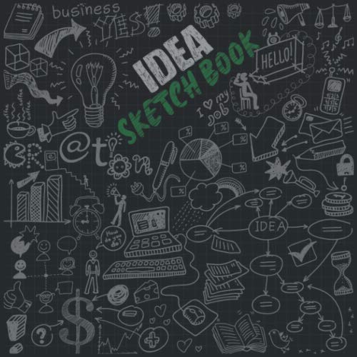 Idea Sketch book: A Large Square Sketchbook with Blank Graph Paper and ...
