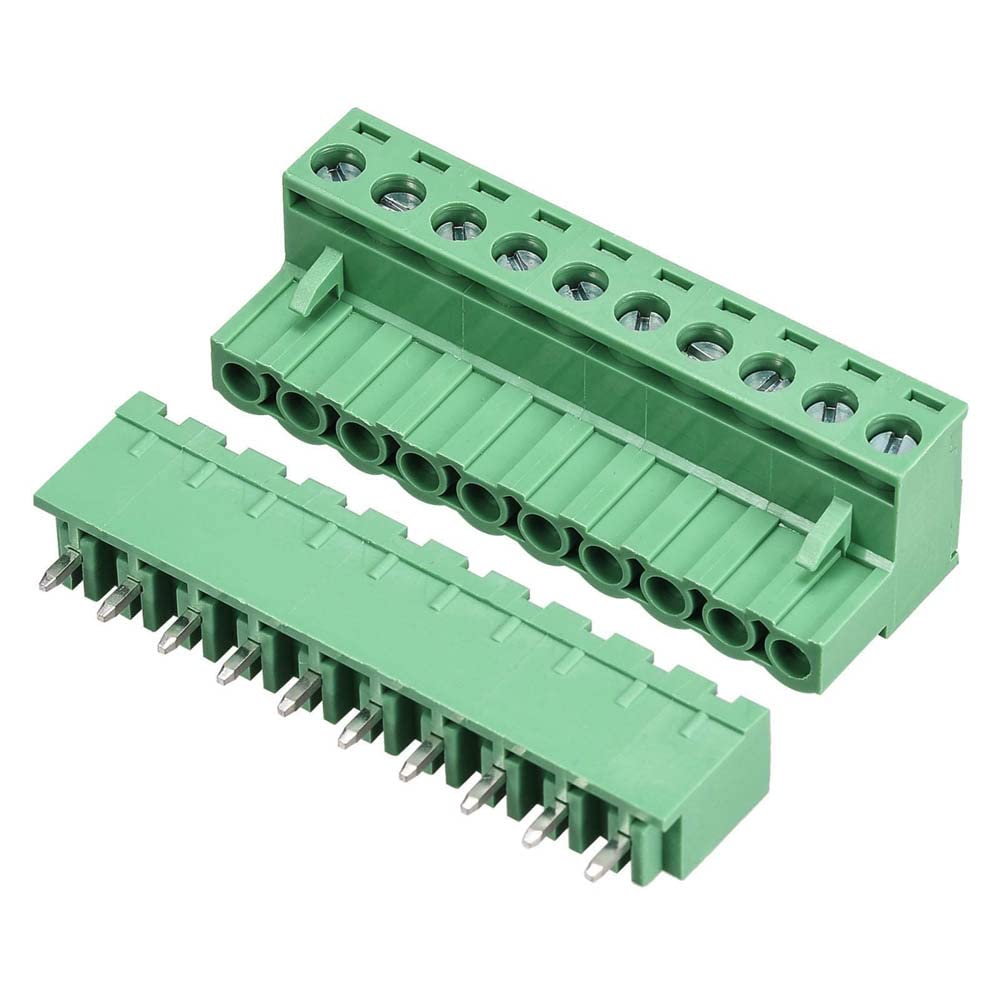 Eborsi 15EDG 6 Sets 10-Pin (10 Pole) 3.81mm Pitch Plug-in Screw ...