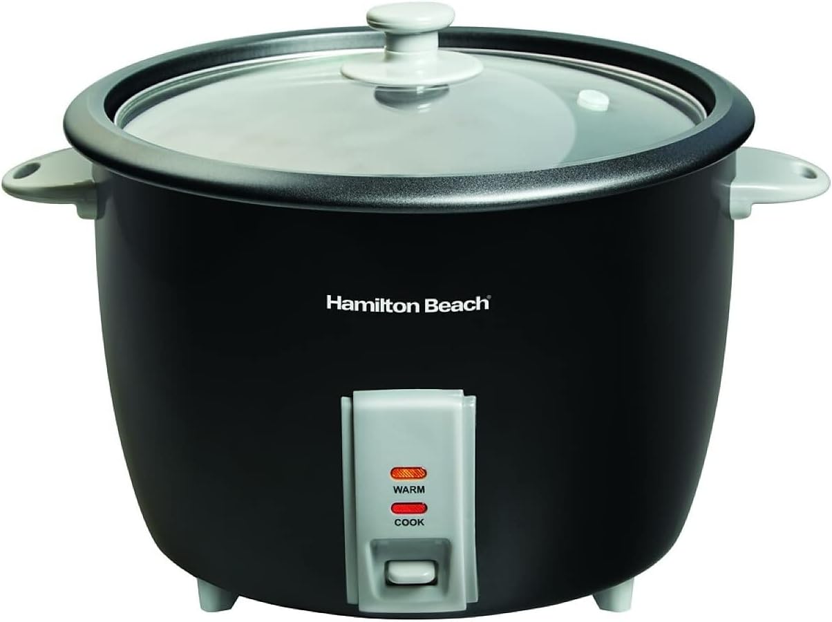 Amazon.com: Hamilton Beach 37550 30-cup Rice Cooker, Aluminum: Home ...