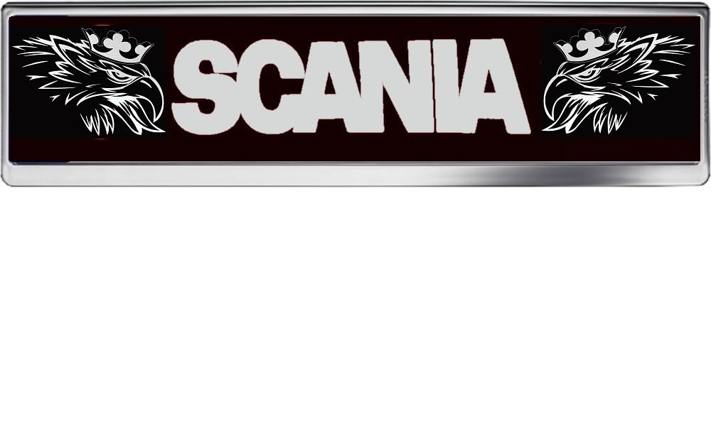 LED-Schild mit Scania-Greif-Logo, 52x11,5cm 18 LEDs Lasergraviertes ...