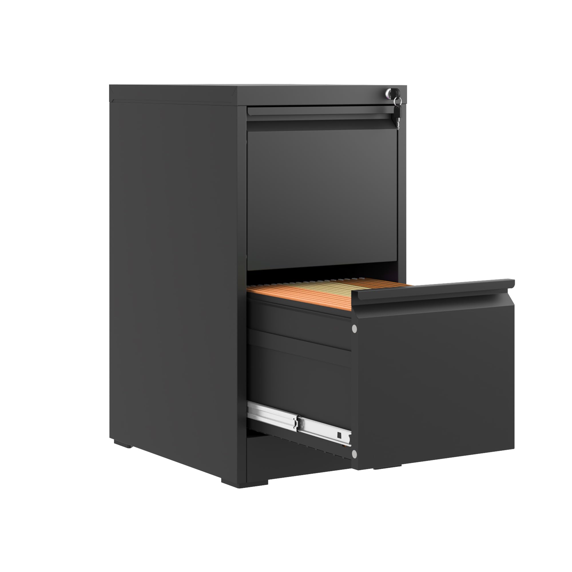 Amazon.com: FLIXELIO 2 Drawer File Cabinet with Lock,Metal Vertical ...